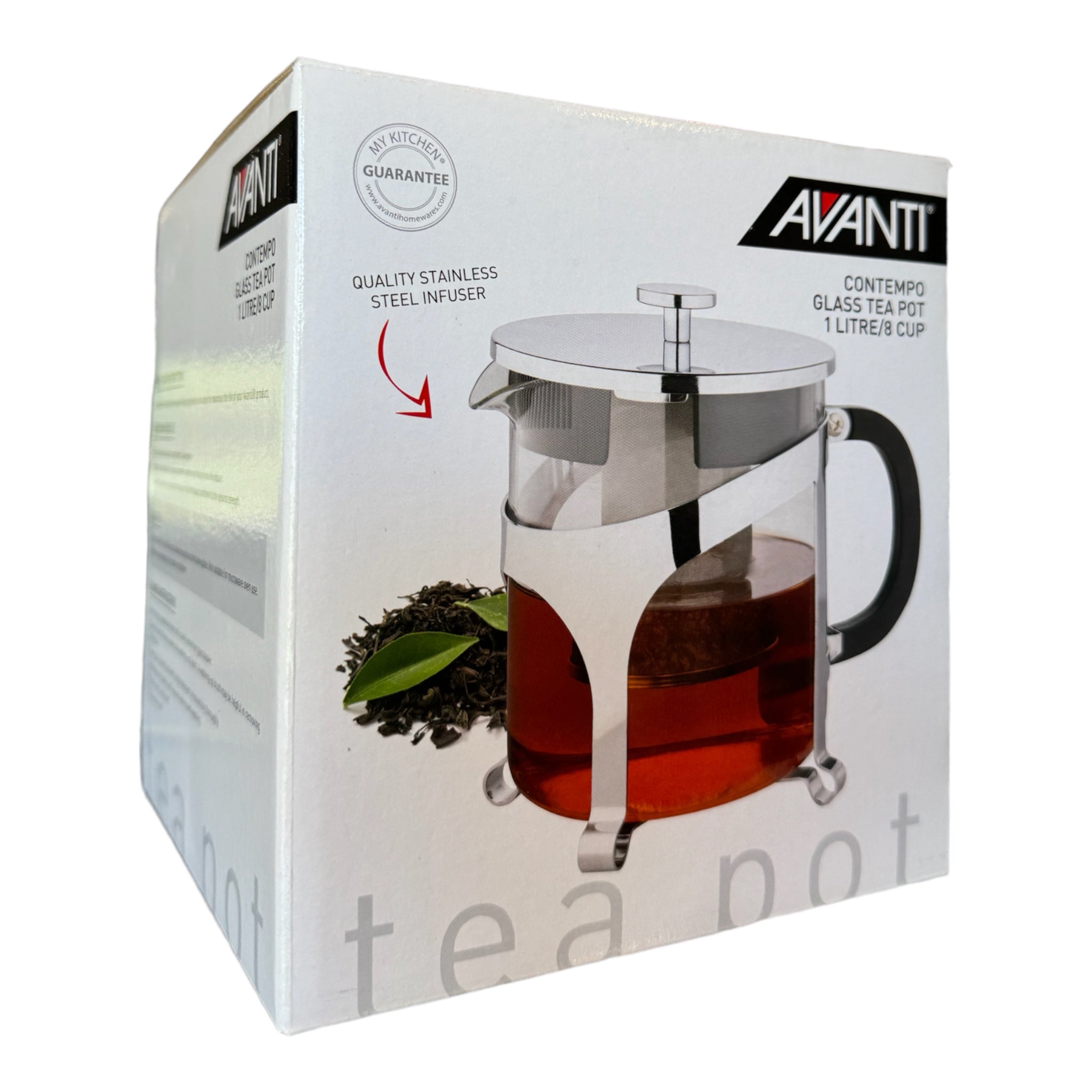 Avanti Contempo Glass Tea Pot 1 Ltitre/6Cup – Jaques Australian Coffee